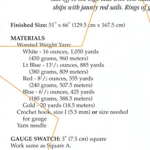 Granny Square Sail Boat Crochet Blanket Pattern, Instant Digital ...