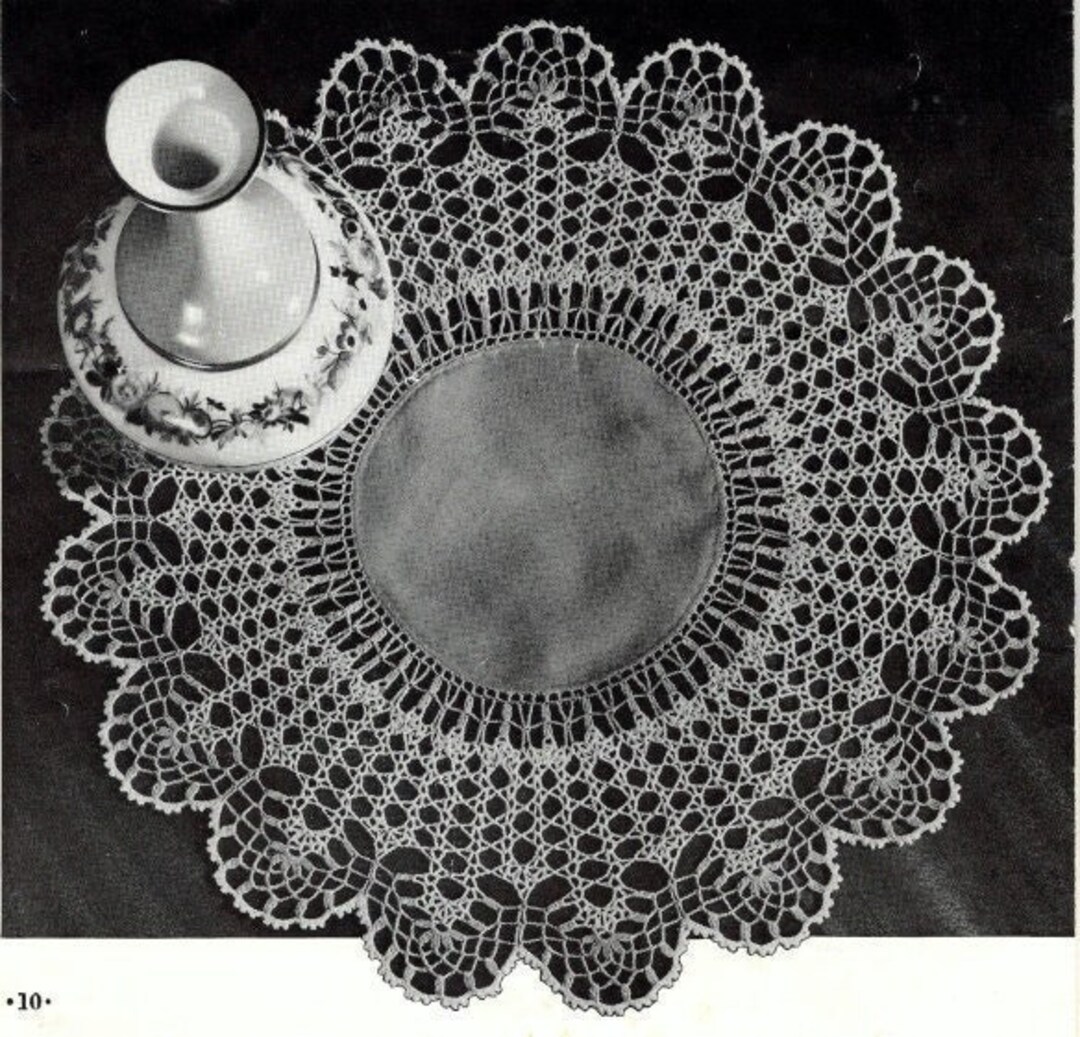 17 Victorian Doily Crochet Pattern 1940s Instant Digital Download Pdf ...
