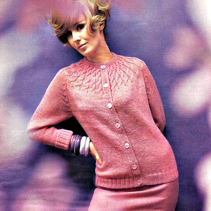 Pink Vintage Cardigans - Etsy