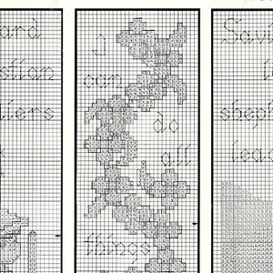 12 Bible Bookmark Cross Stitch Patterns Pdf, Instant Download ...