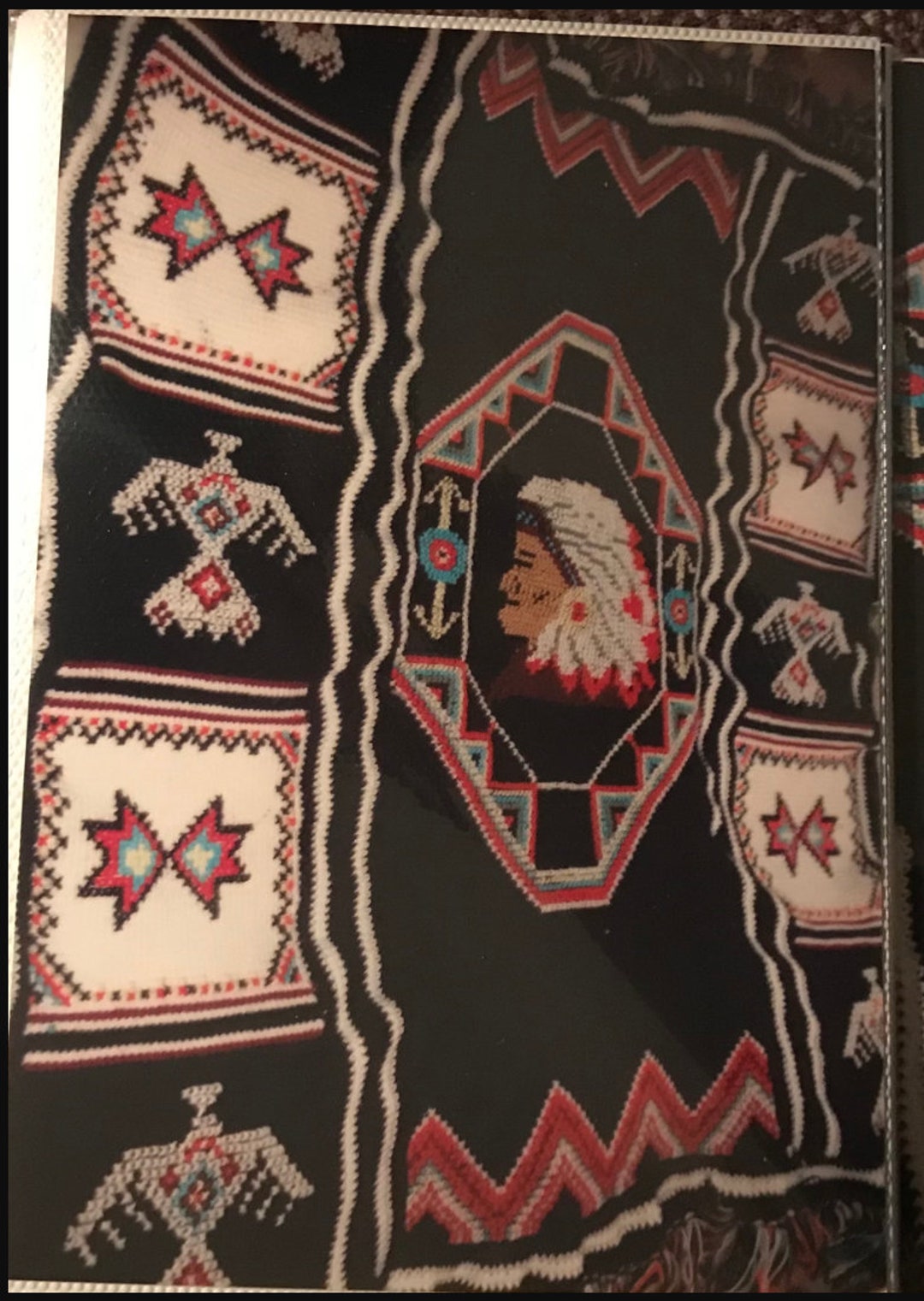 Southwest Native American Afghan Crochet Pattern Instant - Etsy