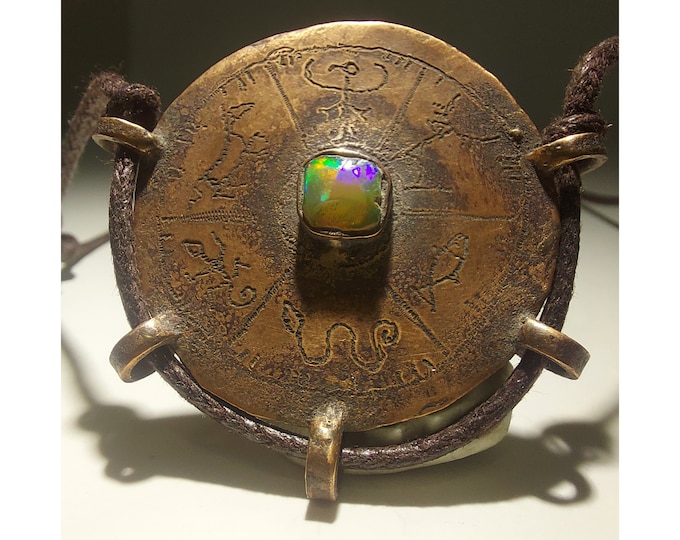 Shaman Talisman Necklace With Ethiopian Fire Opal - Etsy