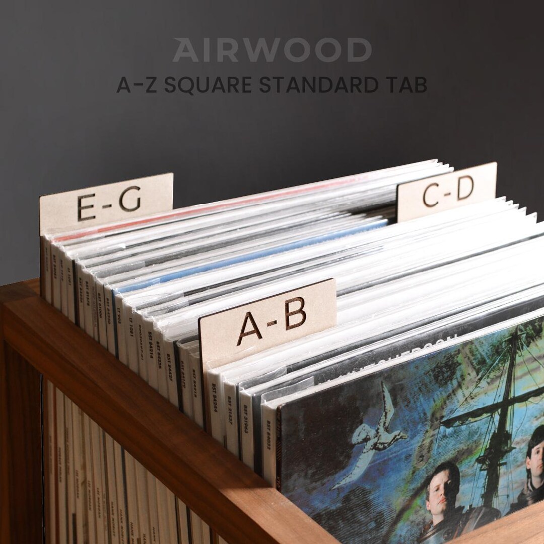 Vinyl Record Dividers | A-Z Square Tab Standard Size ~ à La Carte - Etsy