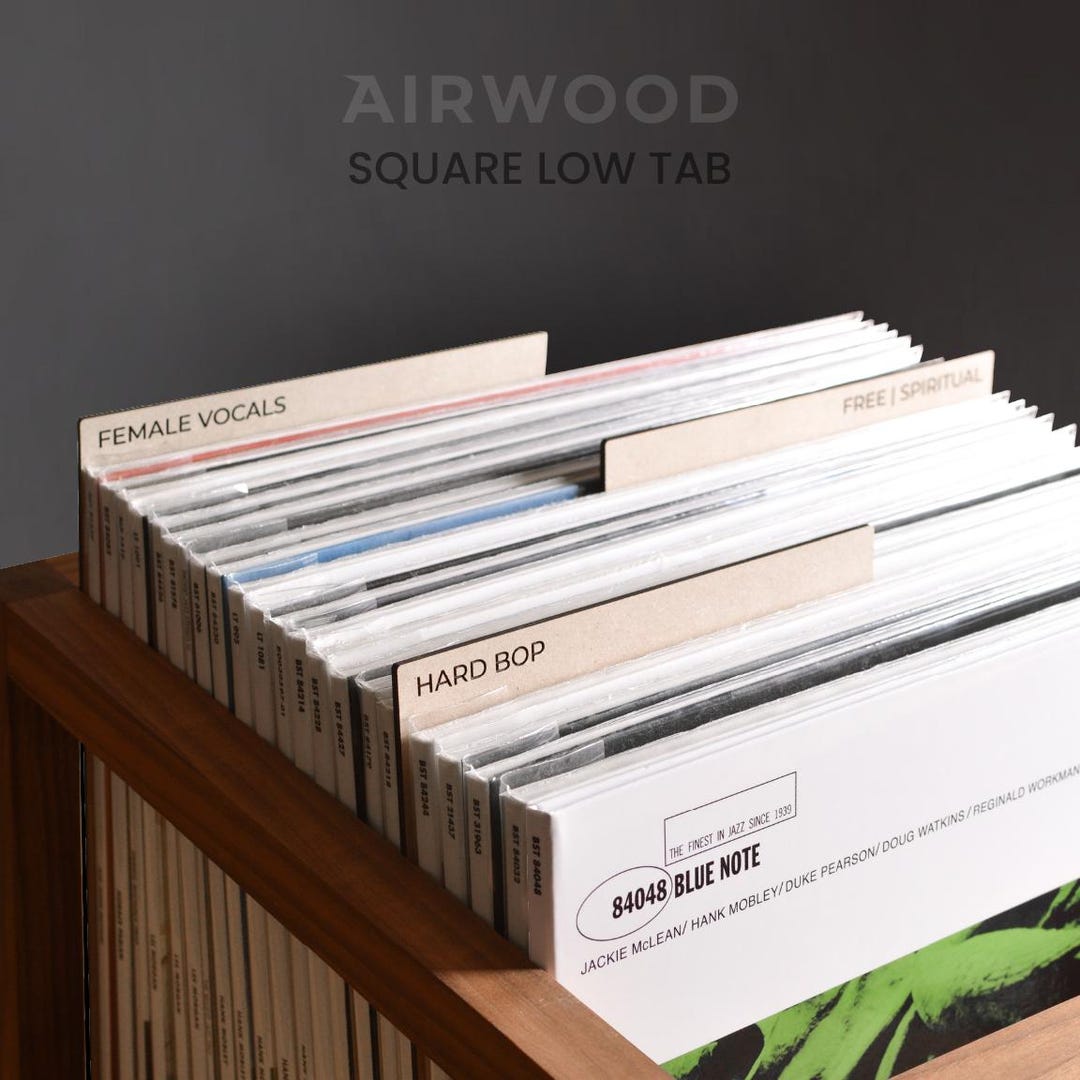Vinyl Record Dividers, Square Tab Low Record Dividers - Etsy