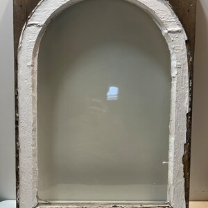 Rustic Wavy Glass Arch Window Pane Decor Barn Window Vintage Repurposed ...