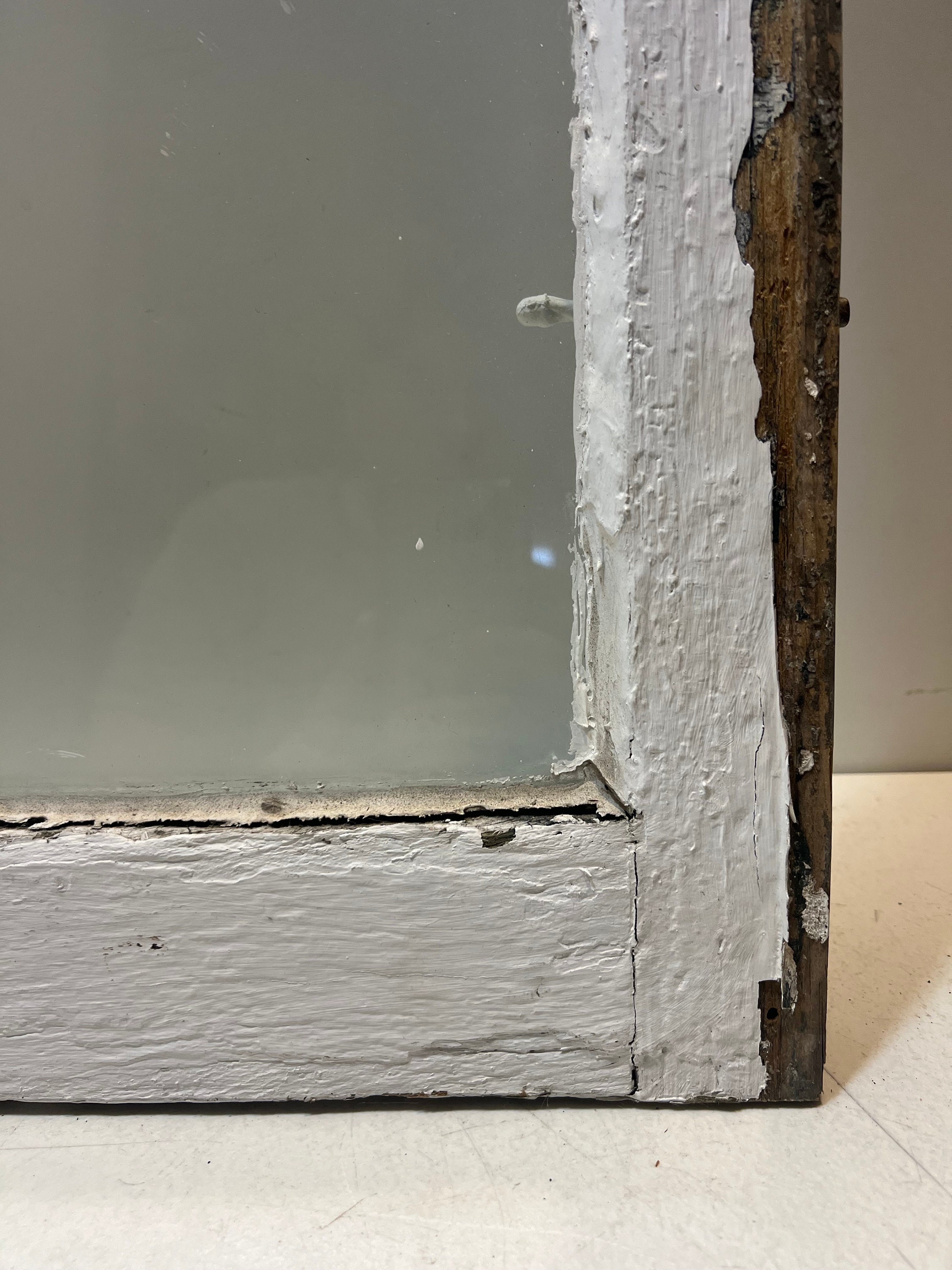 Rustic Wavy Glass Arch Window Pane Decor Barn Window Vintage Repurposed ...