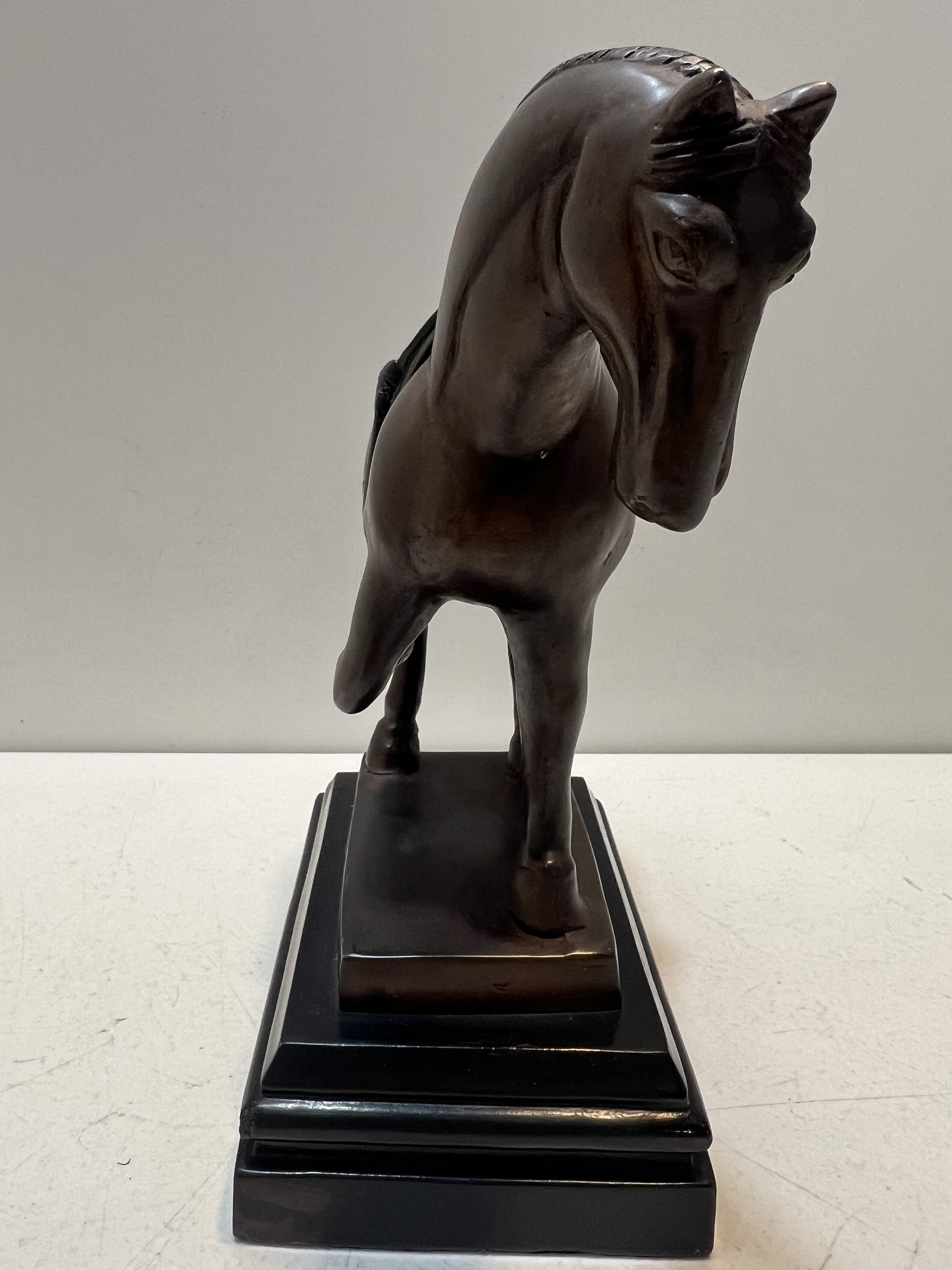 Vintage Bronze Metal Statue Heavy Bronze Tang Dynasty War Horse ...