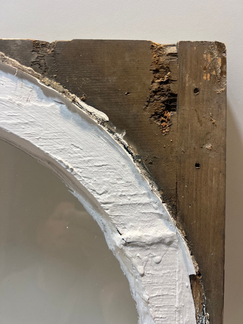 Rustic Wavy Glass Arch Window Pane Decor Barn Window Vintage Repurposed ...