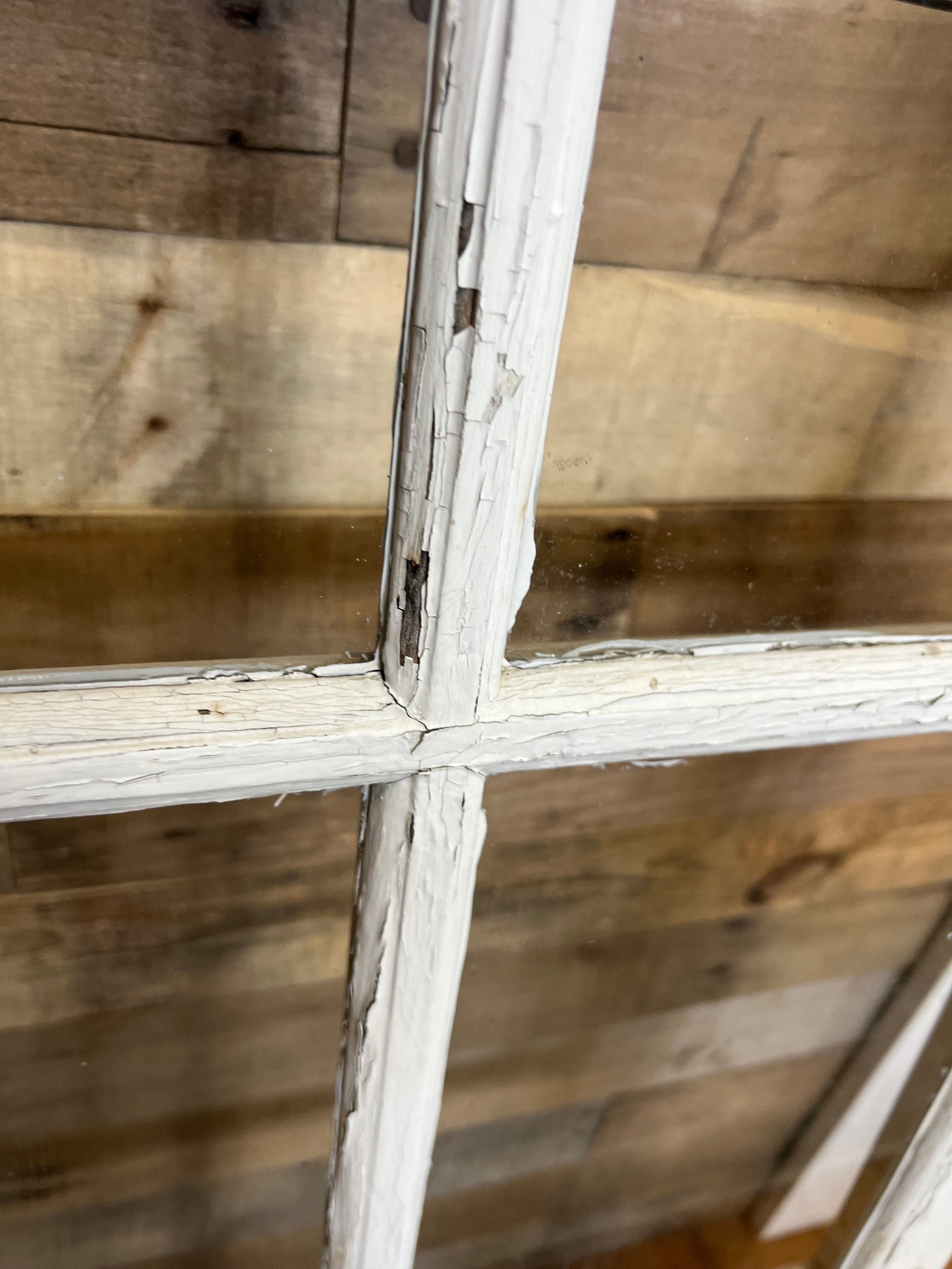 Rustic Farm Window 15 Pane Decor Barn Window Vintage Repurposed Wood ...