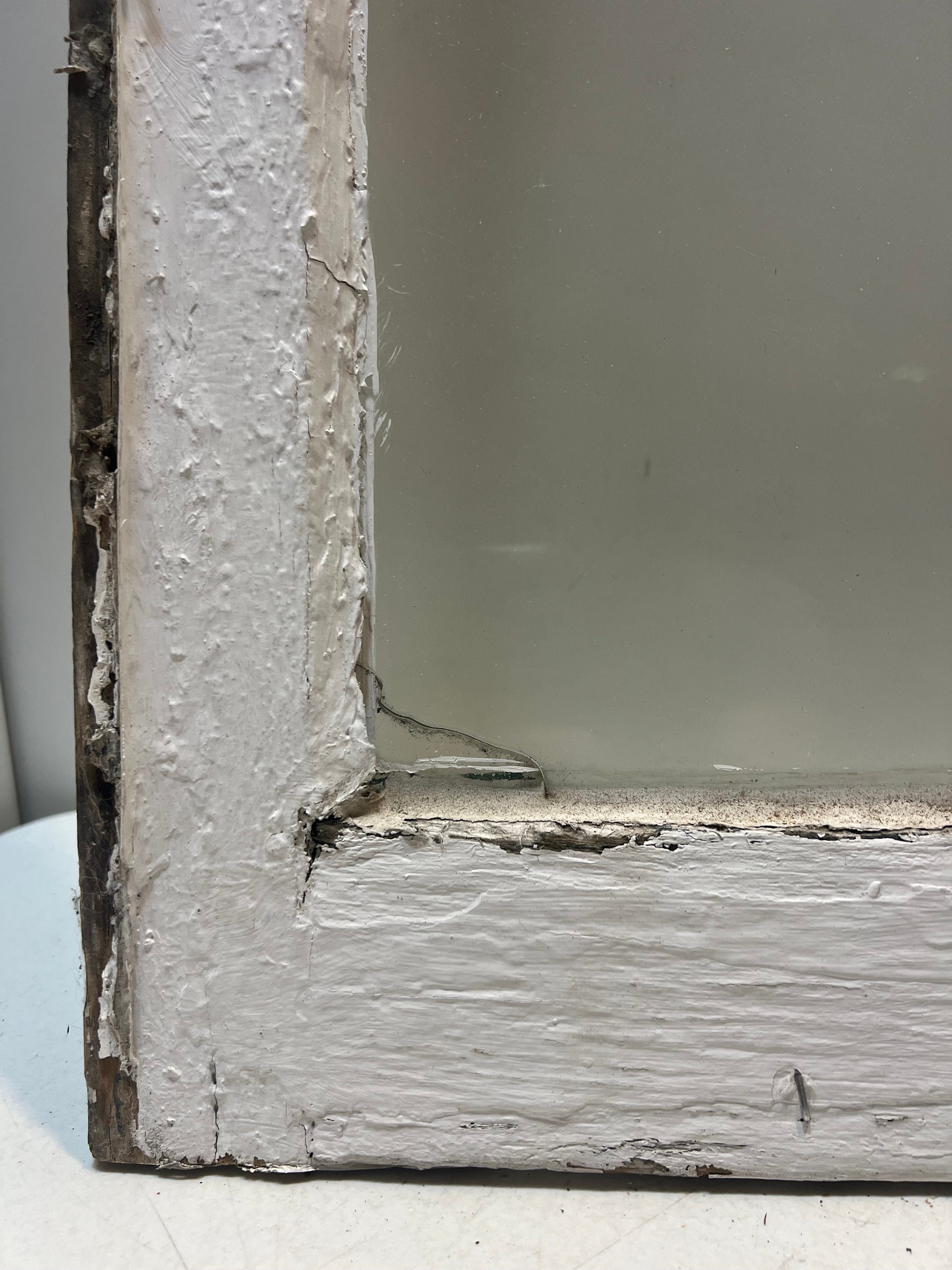 Rustic Wavy Glass Arch Window Pane Decor Barn Window Vintage Repurposed ...