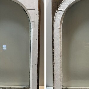 Rustic Wavy Glass Arch Window Pane Decor Barn Window Vintage Repurposed ...