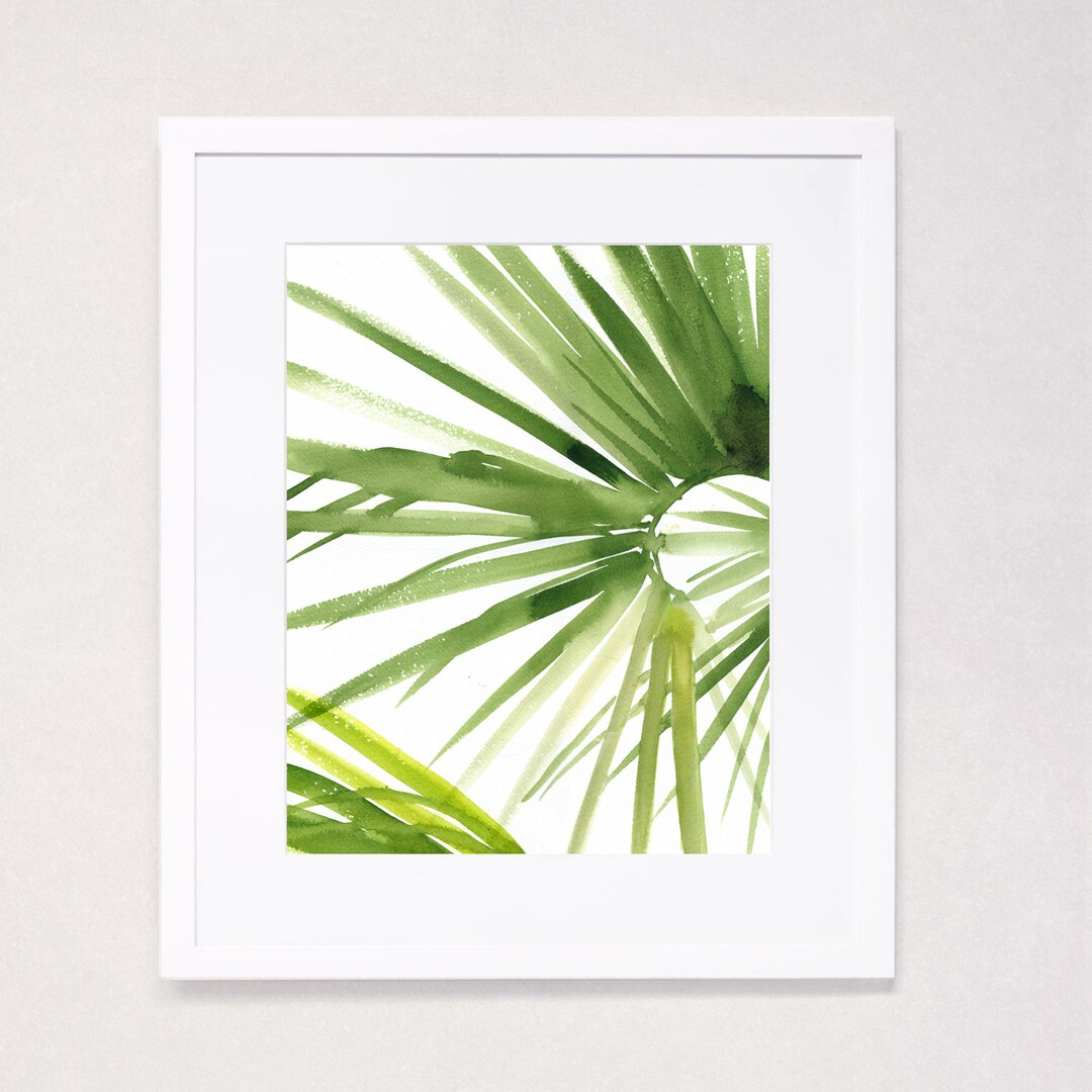 Palm Bend (watercolor Art Print) - Etsy