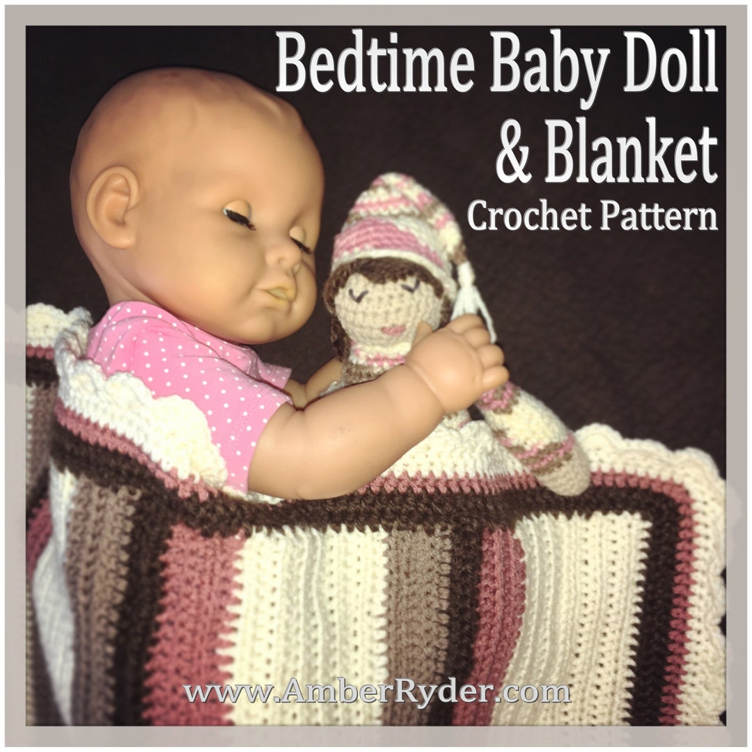 Crochet Pattern- Bedtime Baby Doll and Blanket - Etsy