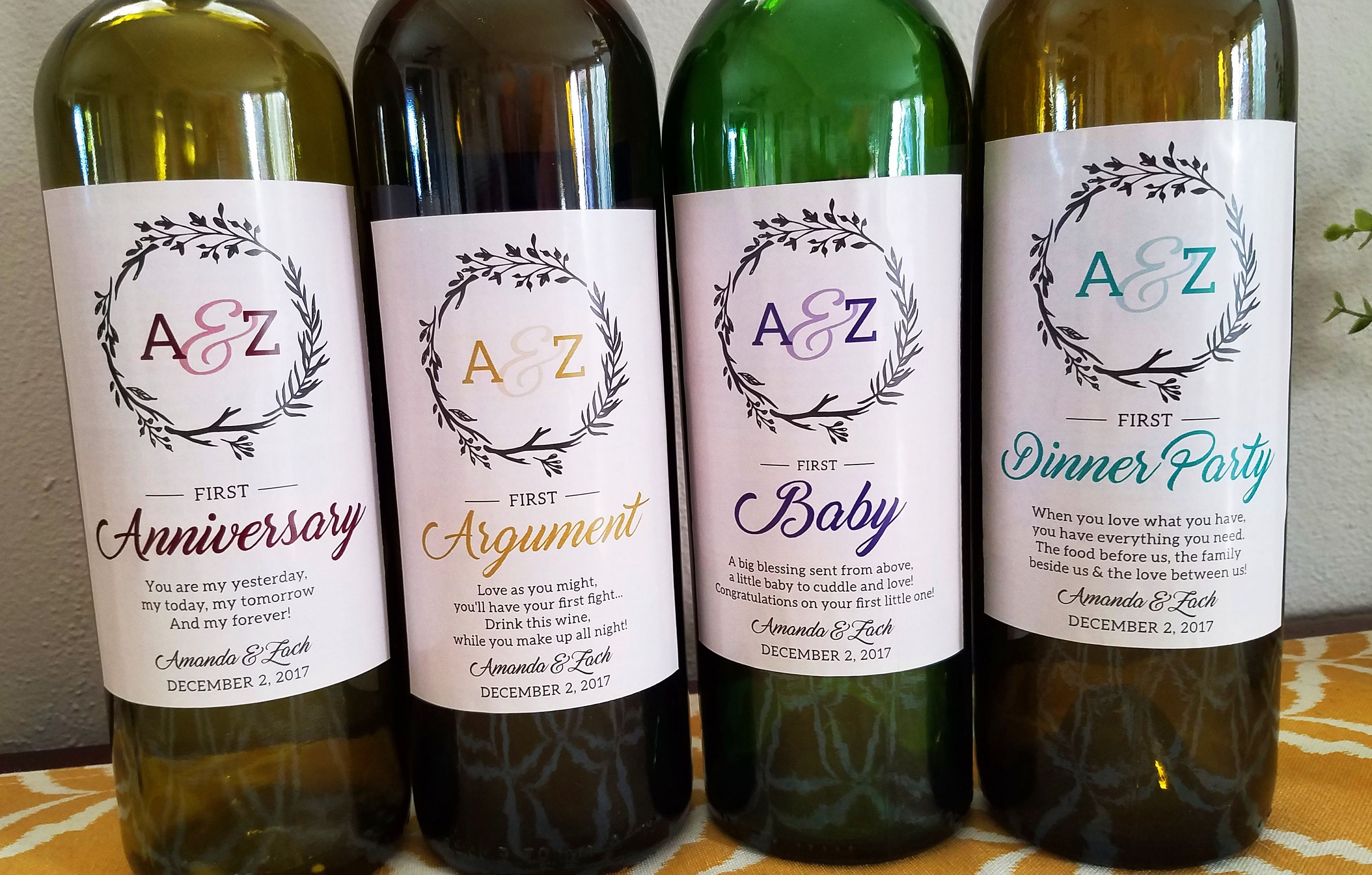 Personalized Rustic Wedding Wine Labels // Gifts for Newlyweds | Etsy Personalized Rustic Wedding Wine Labels // Gifts for Newlyweds | Etsy