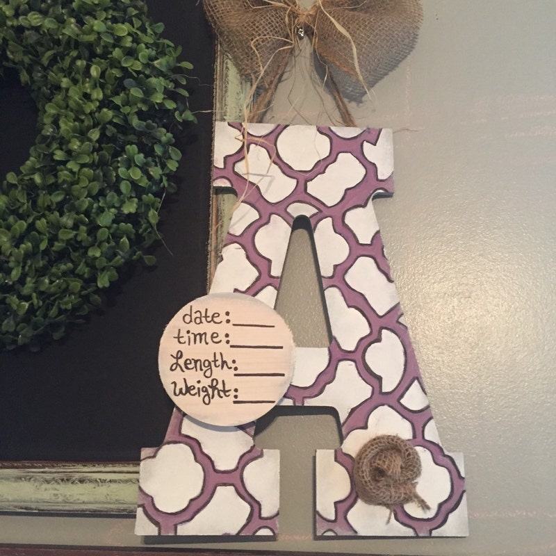 Letter Door Hanger - Etsy