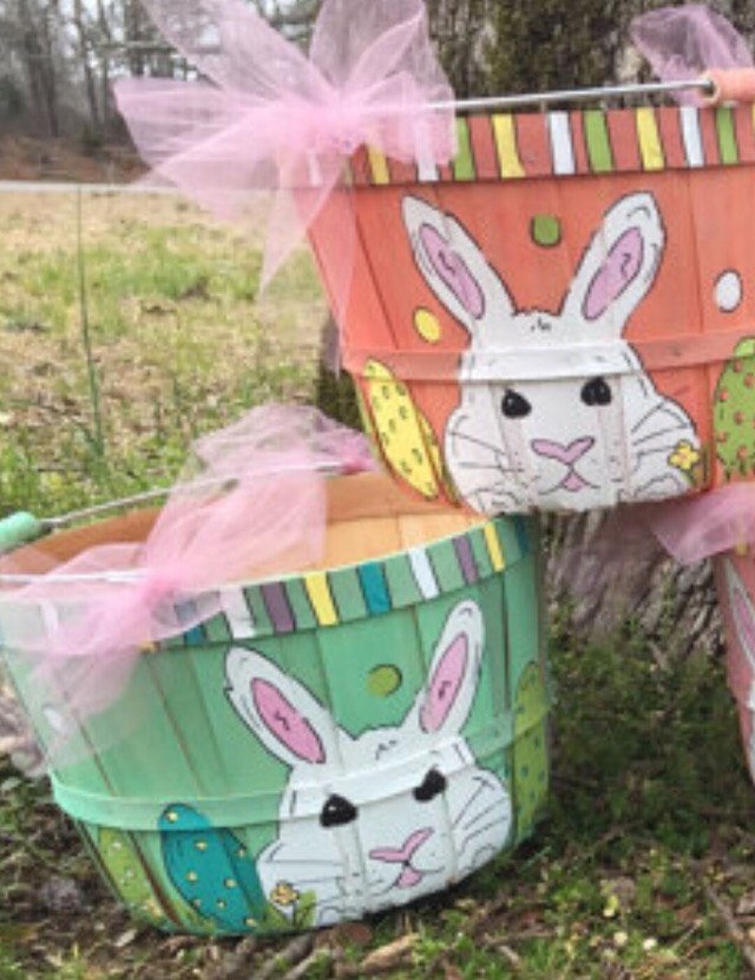 First Easter Basket, Monogramed Easter Basket, Painted Easter Basket ...