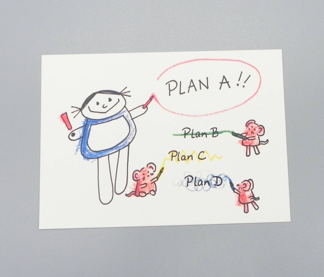 Plan A Postcard / Motto / Card With Saying / Life Motto / Just Like ...