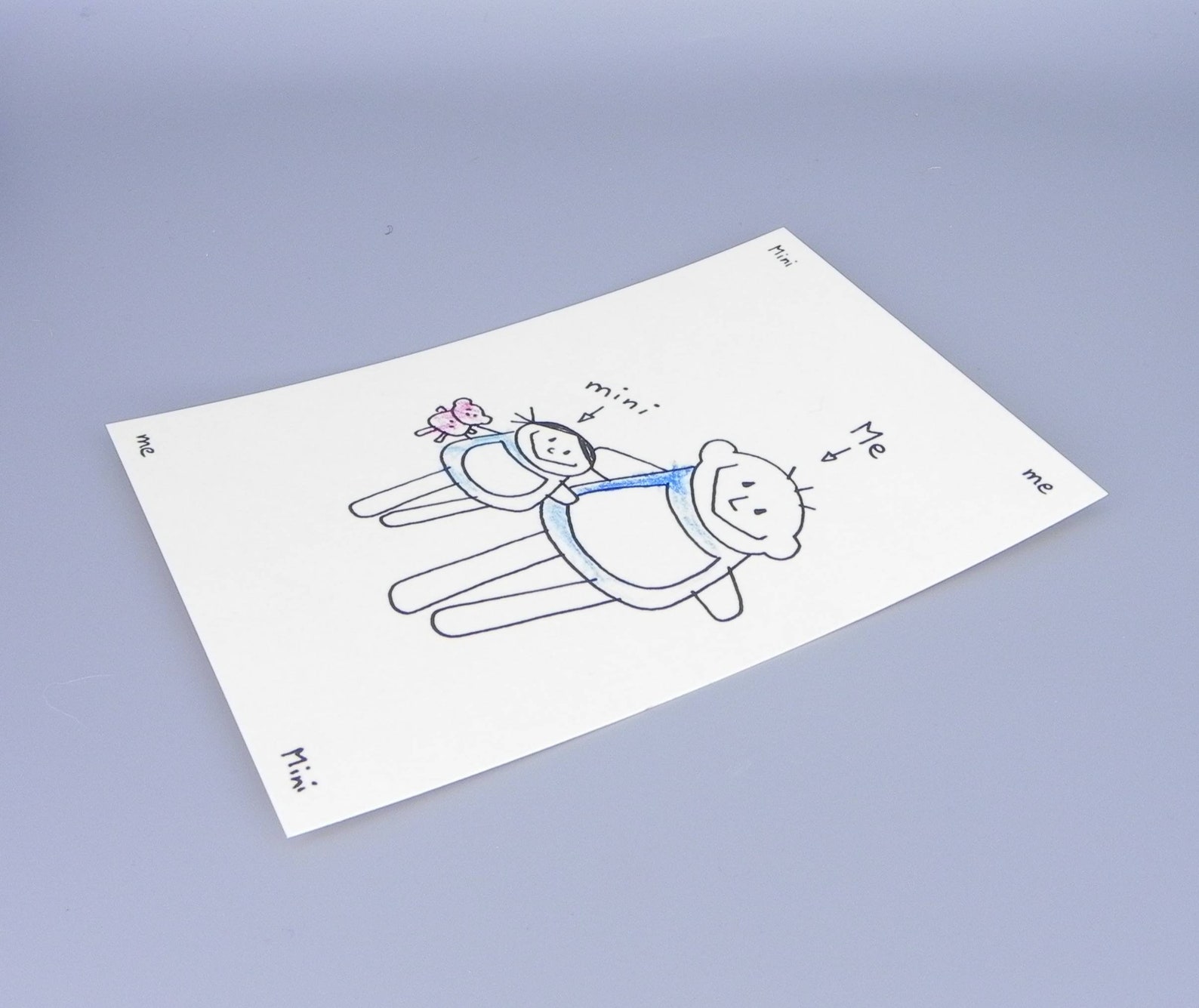 Mini Me Greeting Card for Father or Daughter Father's - Etsy