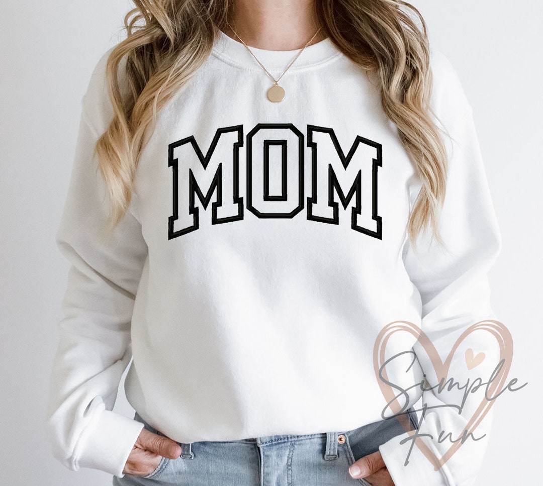 MOM Outline Embroidery,sweatshirt Embroidery Design,mama Gift,machine ...