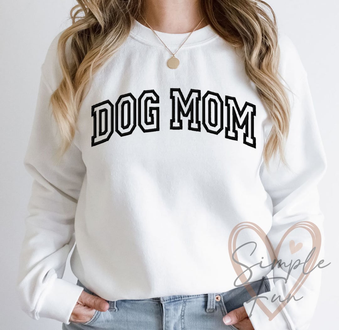 Dog MOM Outline Embroidery,mama Embroidery Design,dog Lover Embroidery ...