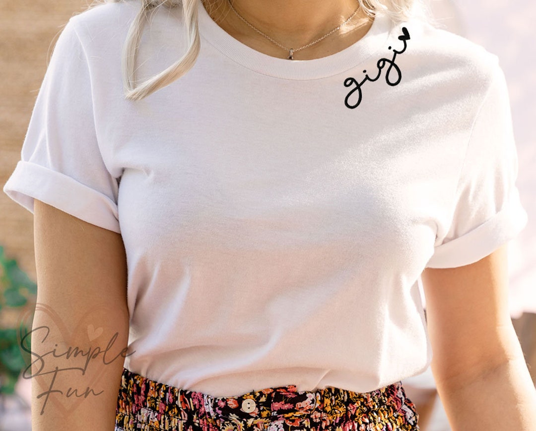 Gigi Embroidery Design,gigi Neckline Embroidery,grandma Embroidery File ...