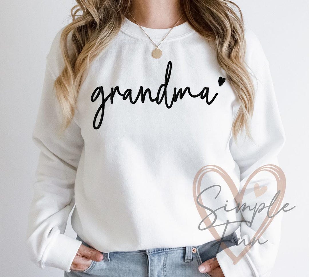 Grandma Embroidery Design,grandma Sweatshirt Embroidery,grandma Gift ...