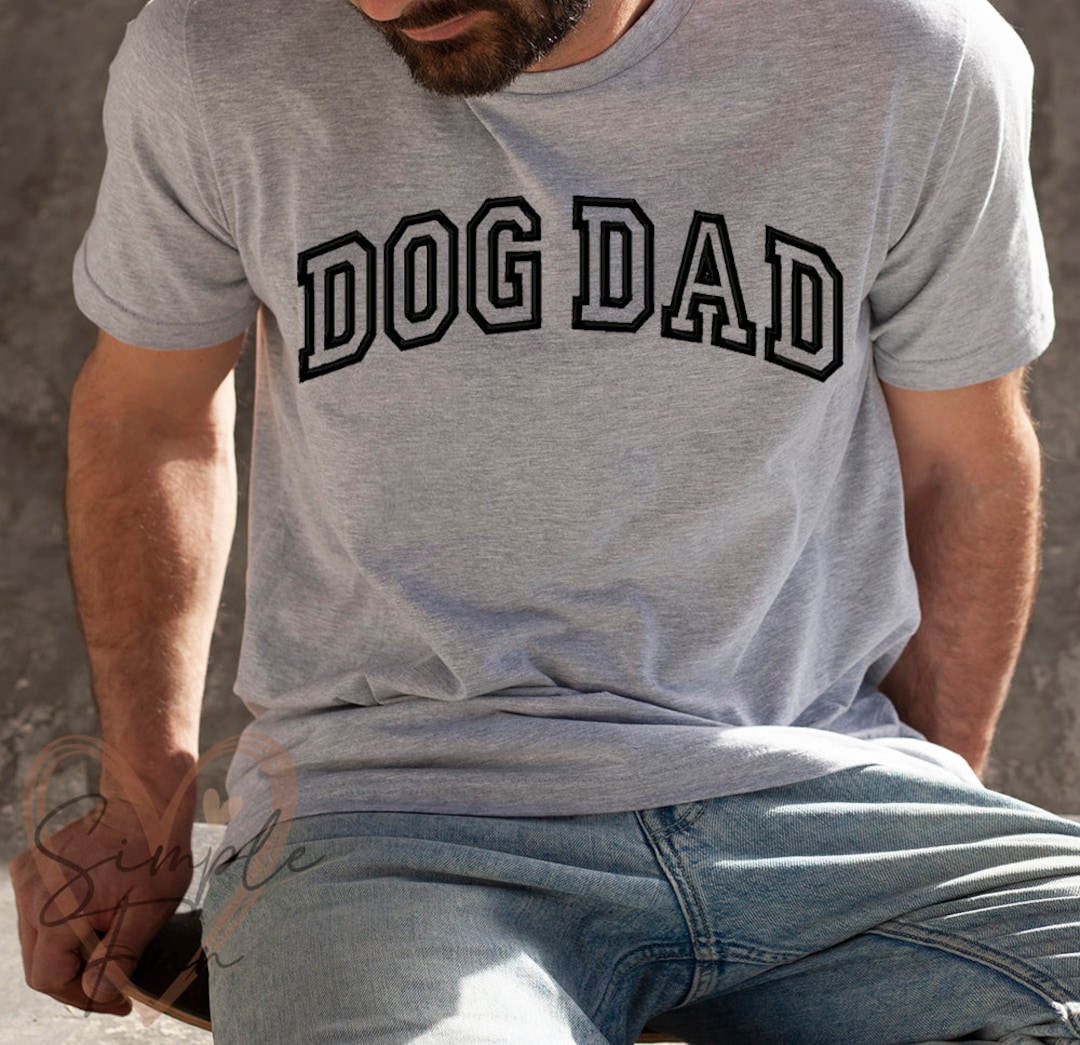 Dog DAD Outline Embroidery Design,dad Embroidery Design,dog Lover ...