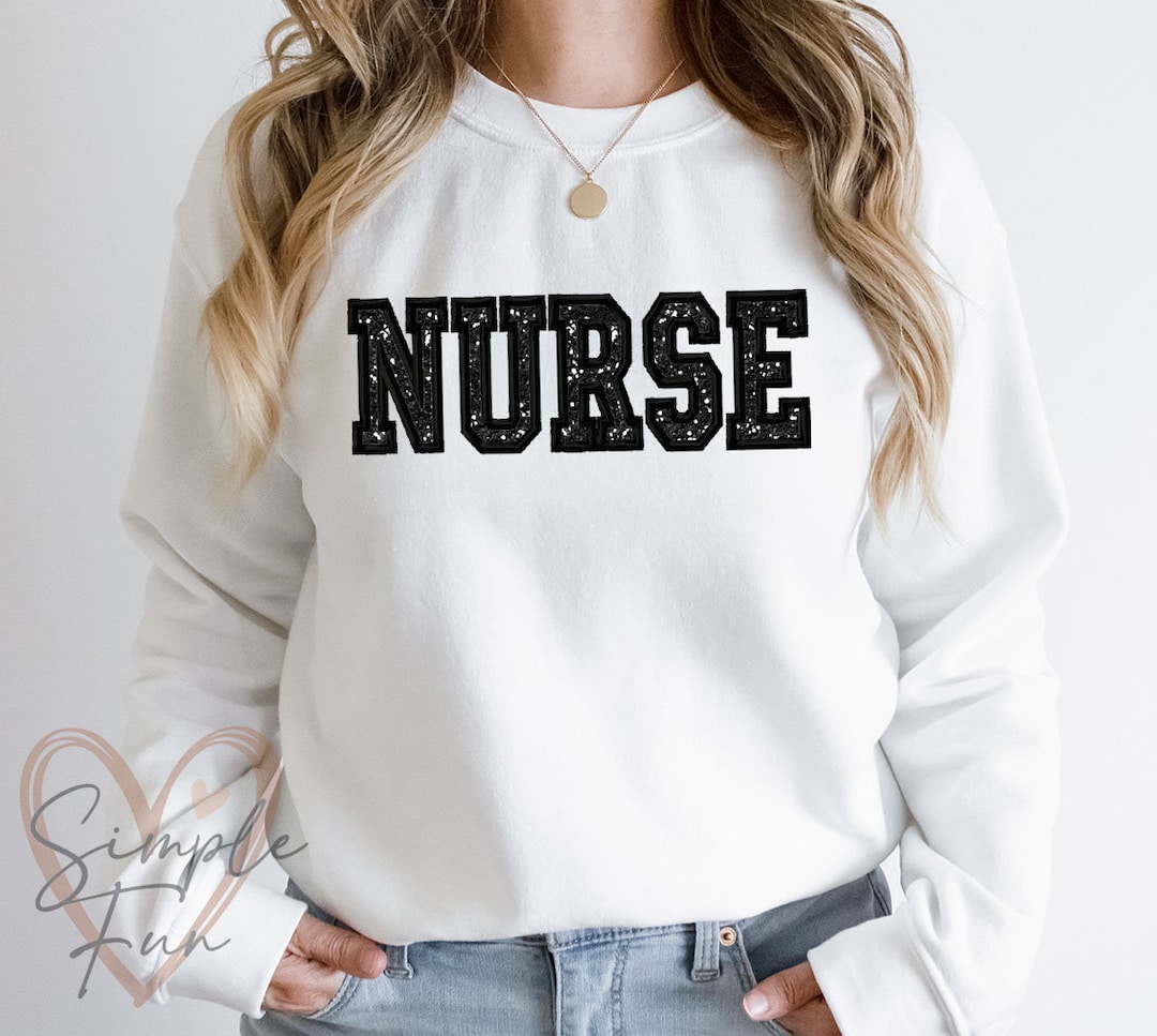Nurse Applique Embroidery Design,sweatshirt Embroidery Design,machine ...