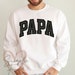PAPA Applique Embroidery Design,grandpa Sweatershirt Embroidery,father ...