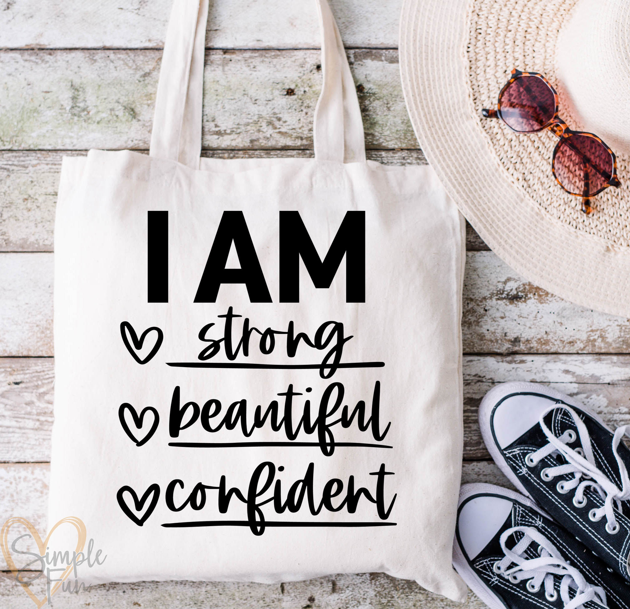 I AM Strong Svgpositive Words Svgwoman Svgbeautiful - Etsy