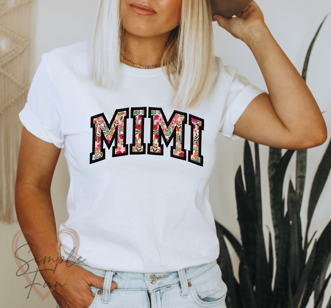 MIMI Applique Embroidery,mimi Sweatshirt Embroidery Design,grandma Gift ...