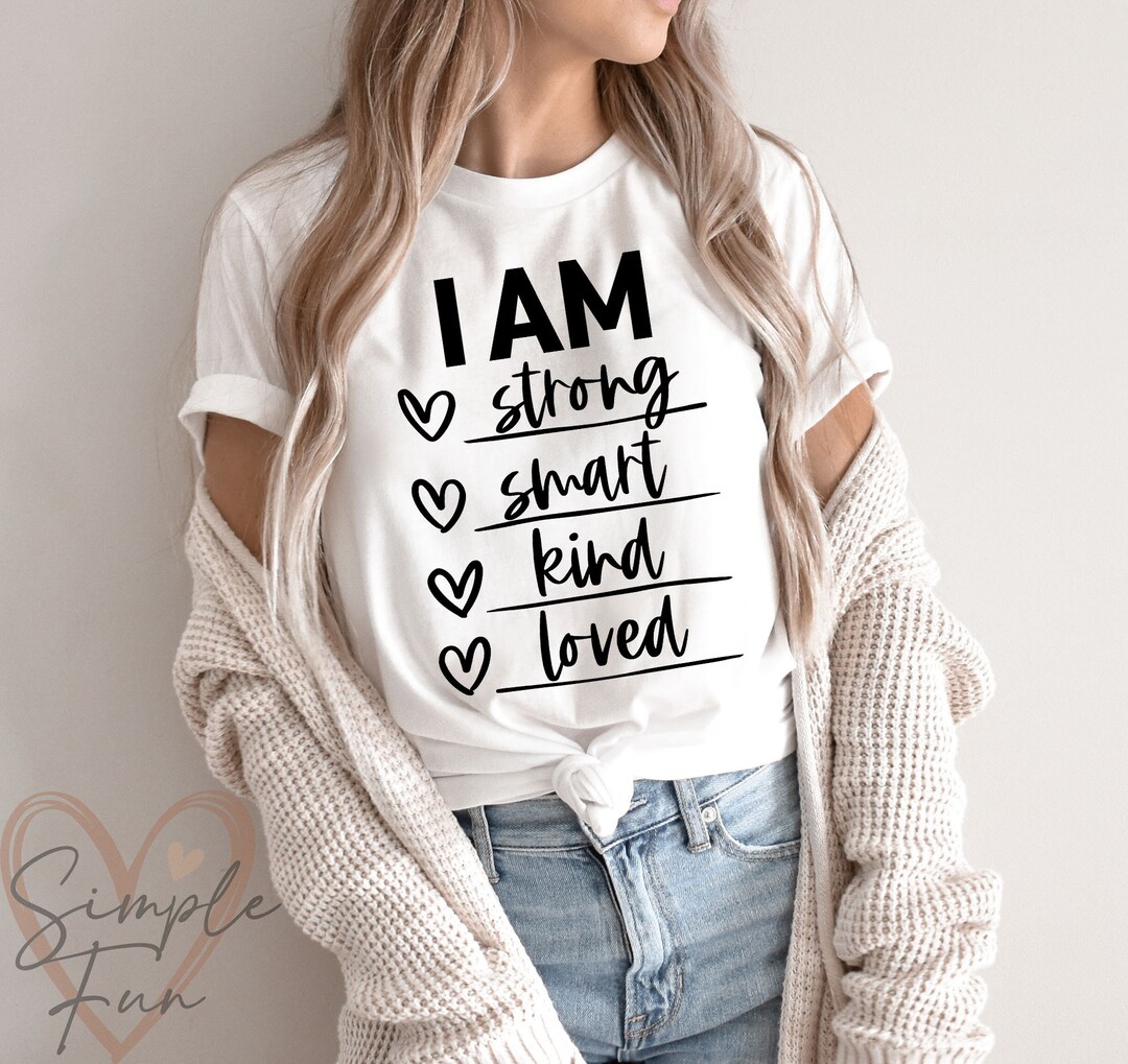 I AM Strong Svg,positive Words Svg,woman Svg,beautiful Svg,motivating ...