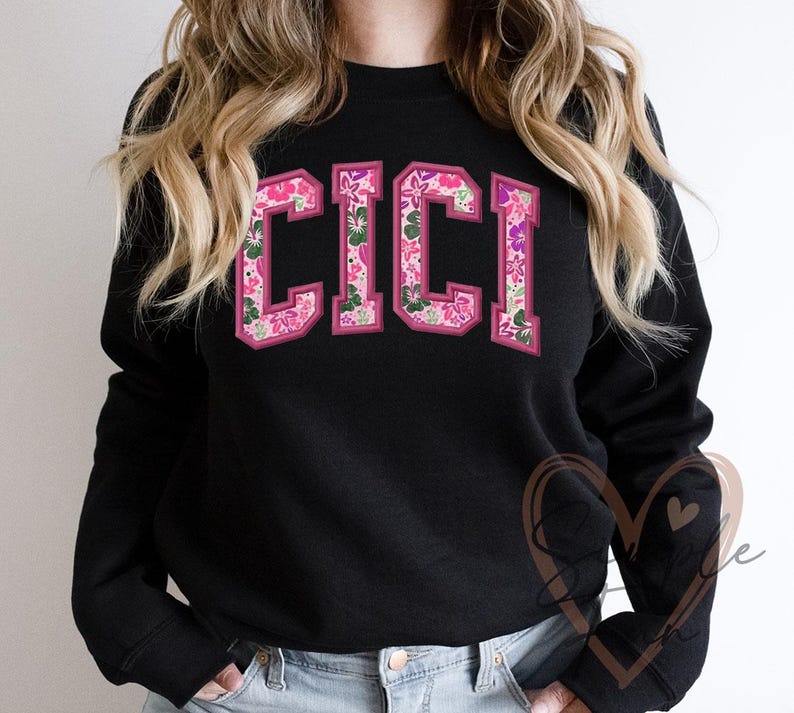 CICI Applique Embroidery,cici Sweatshirt Embroidery Design,machine ...
