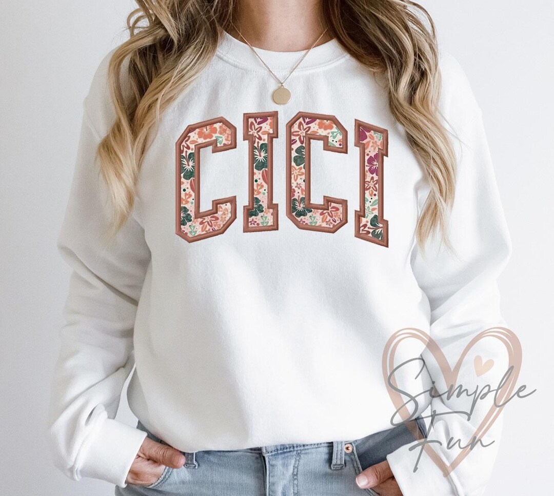 CICI Applique Embroidery,cici Sweatshirt Embroidery Design,machine ...