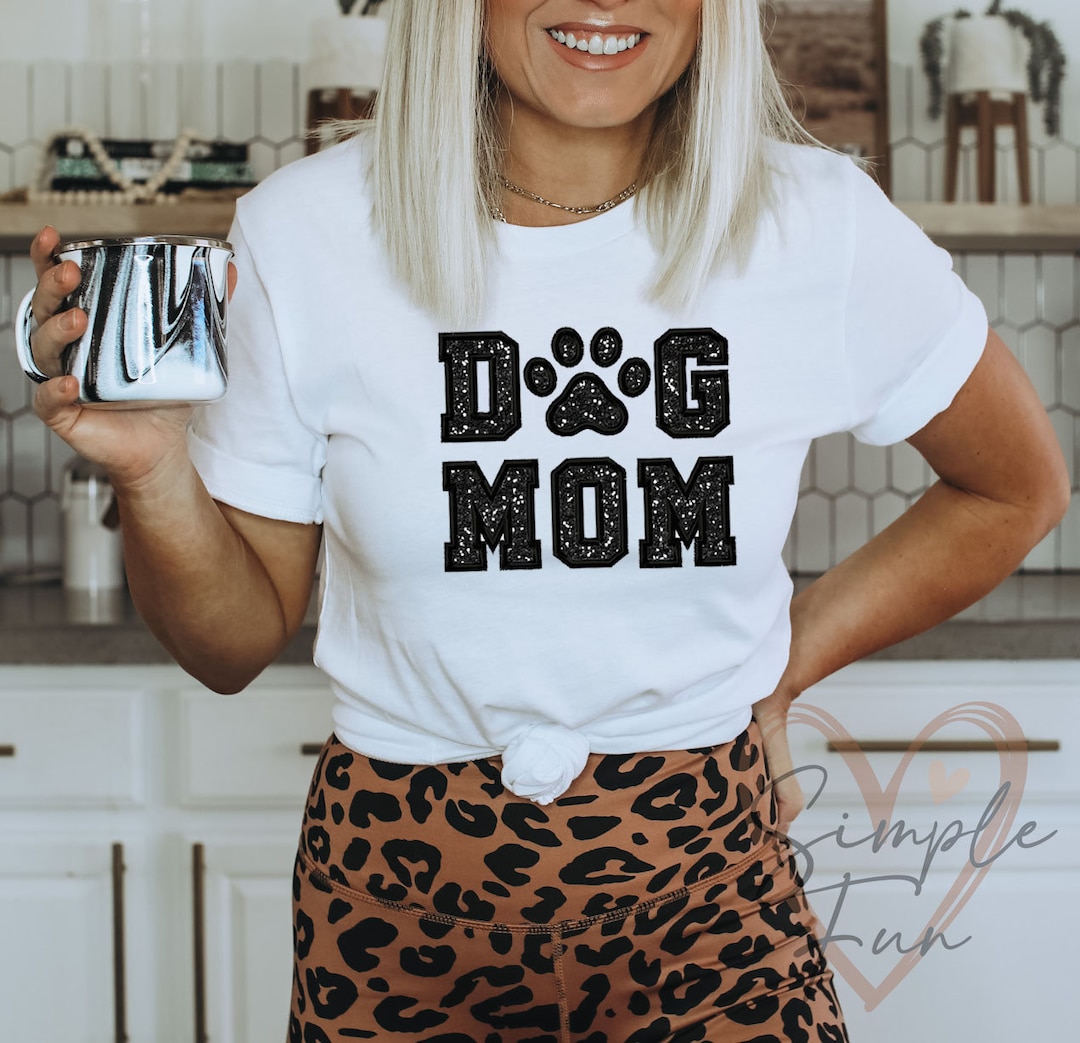 DOG MOM Applique Embroidery Design,dog Paw Print Applique,dog Mama ...