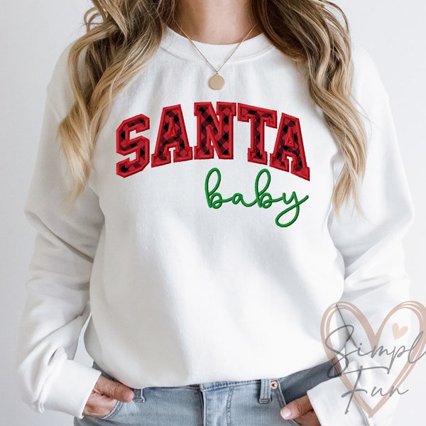 Santa Applique - Etsy