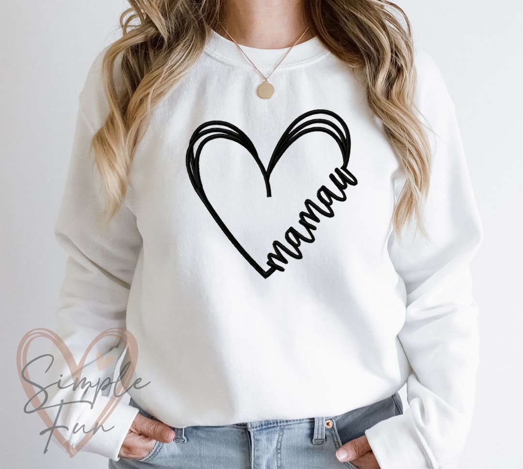 Mamaw Embroidery,heart Mama Embroidery,mothers Day Embroidery,mama ...