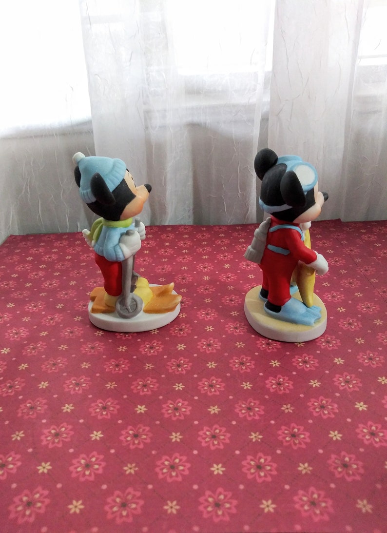 Vintage Walt Disney Production Mickey Mouse Figurines Made in - Etsy