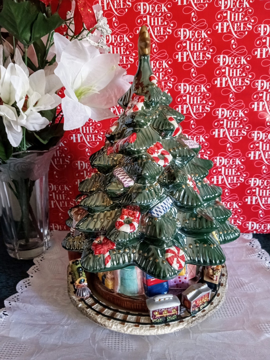 Christopher Radko holiday Celebrations Ceramic Musical Christmas Tree ...