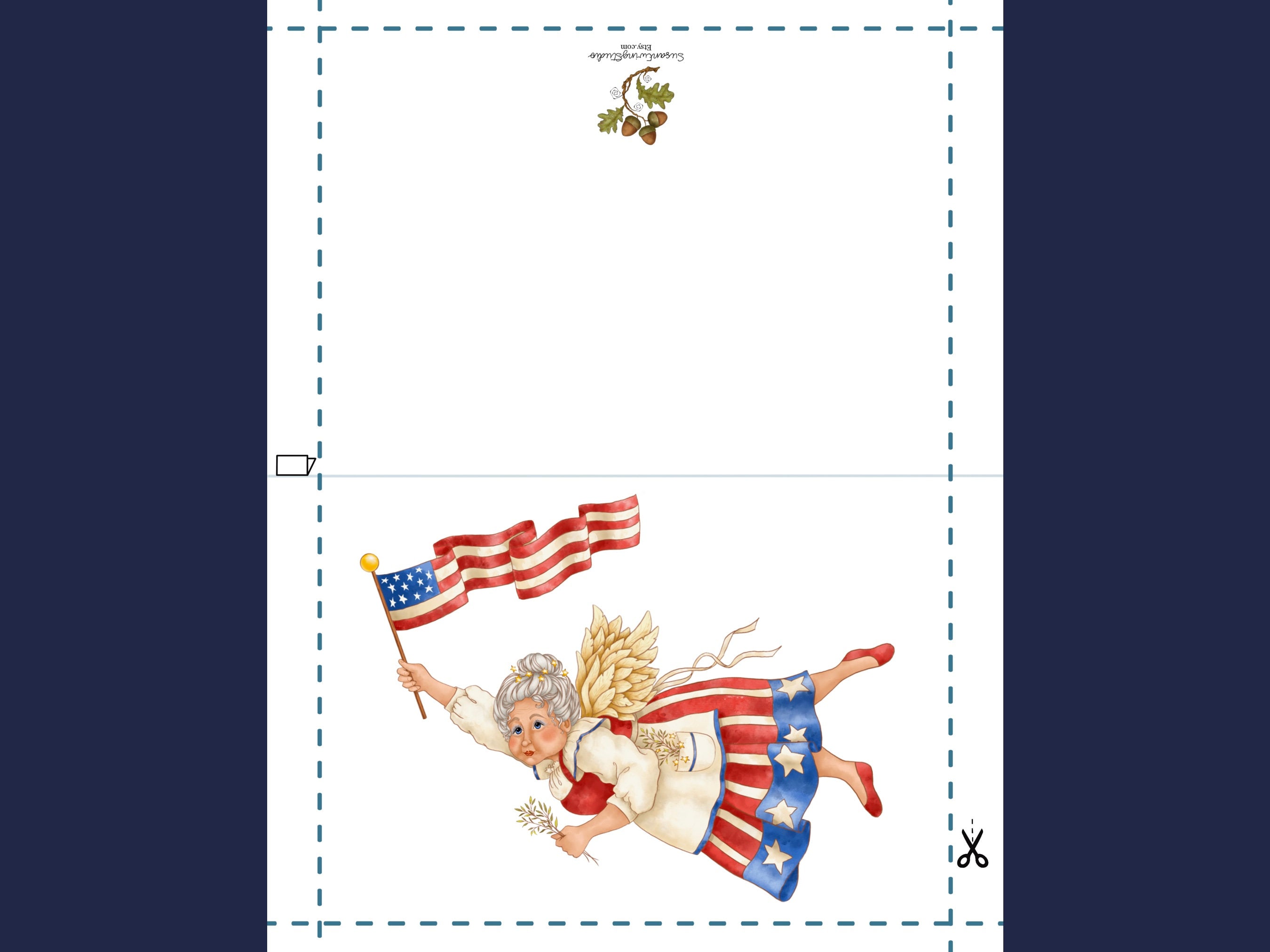 Angel of Freedom Greeting Card Liberty Angel American Flag - Etsy