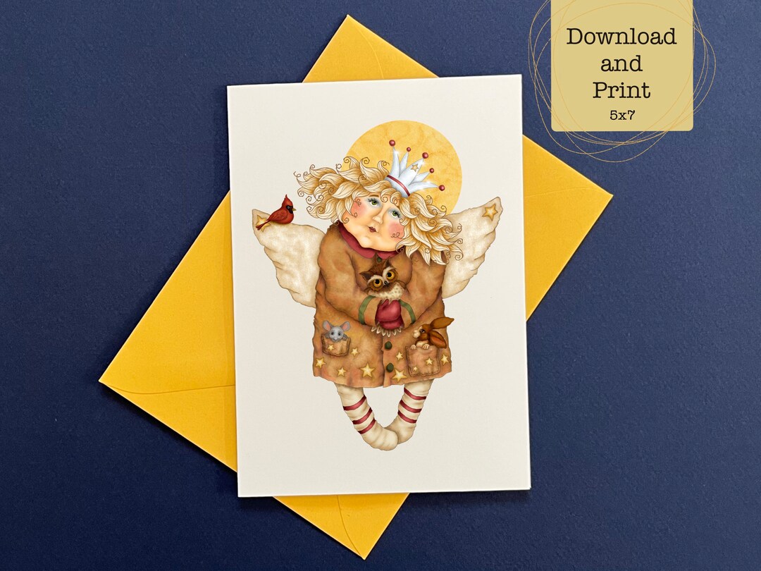 Angel of Comfort- Digital Angel Cards- Printable Angel Cards- Angel ...