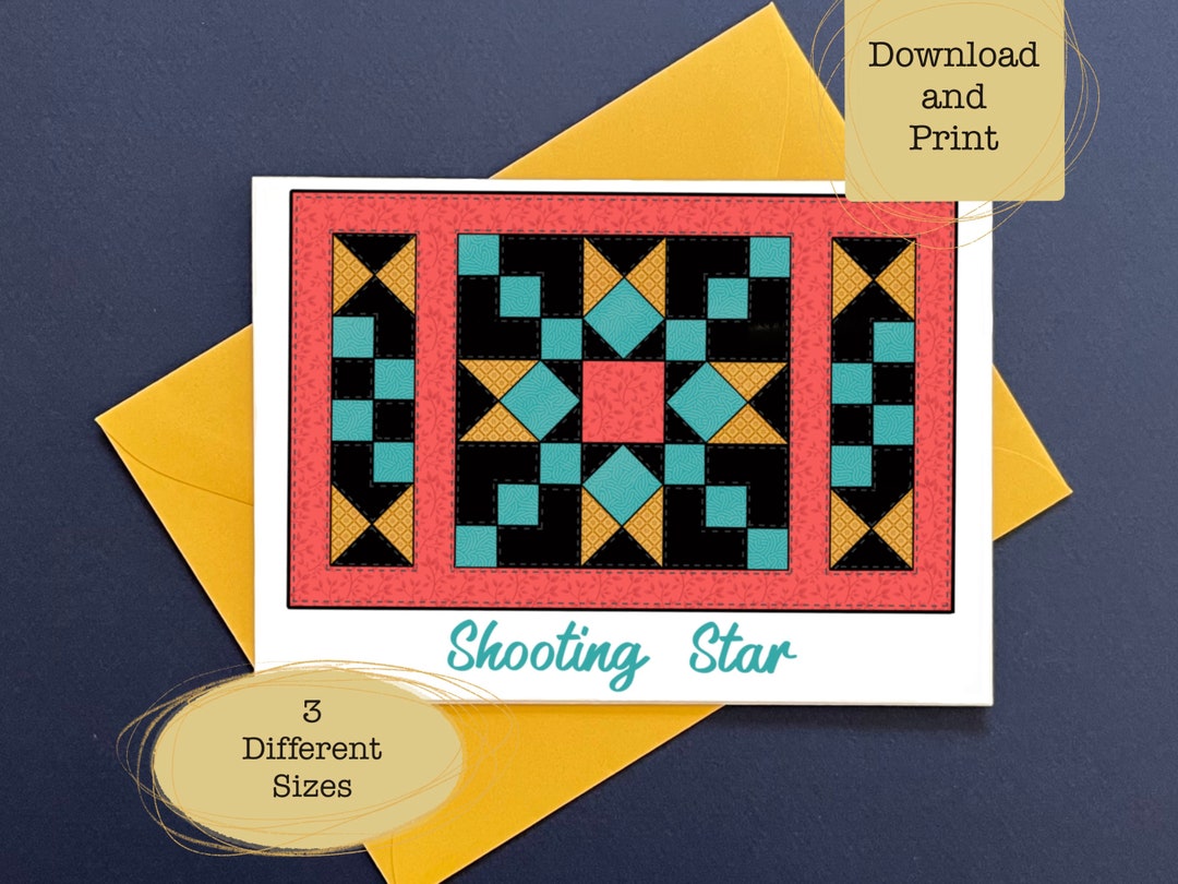Digital Quilt Card - Quilt Greeting Card - Friend Greeting Card - Quilt ...