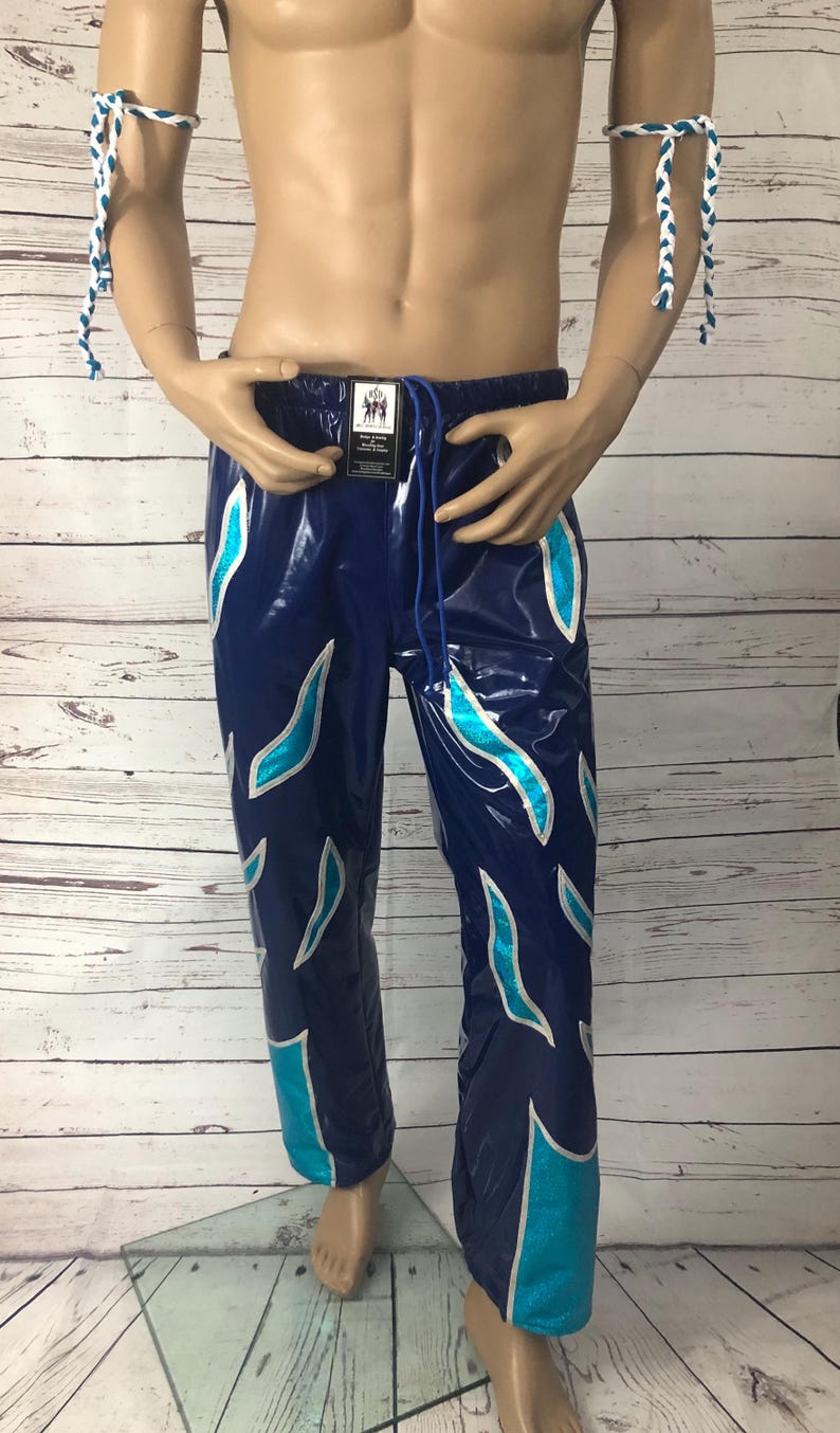 Pro Wrestling, Cosplay Attire, Ring Gear, Men Baggy Pants With Flames ...
