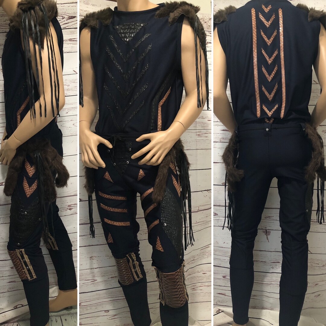 Pro Wrestling, Men Gear Post Apocalyptic/native Warrior Look Tights ...
