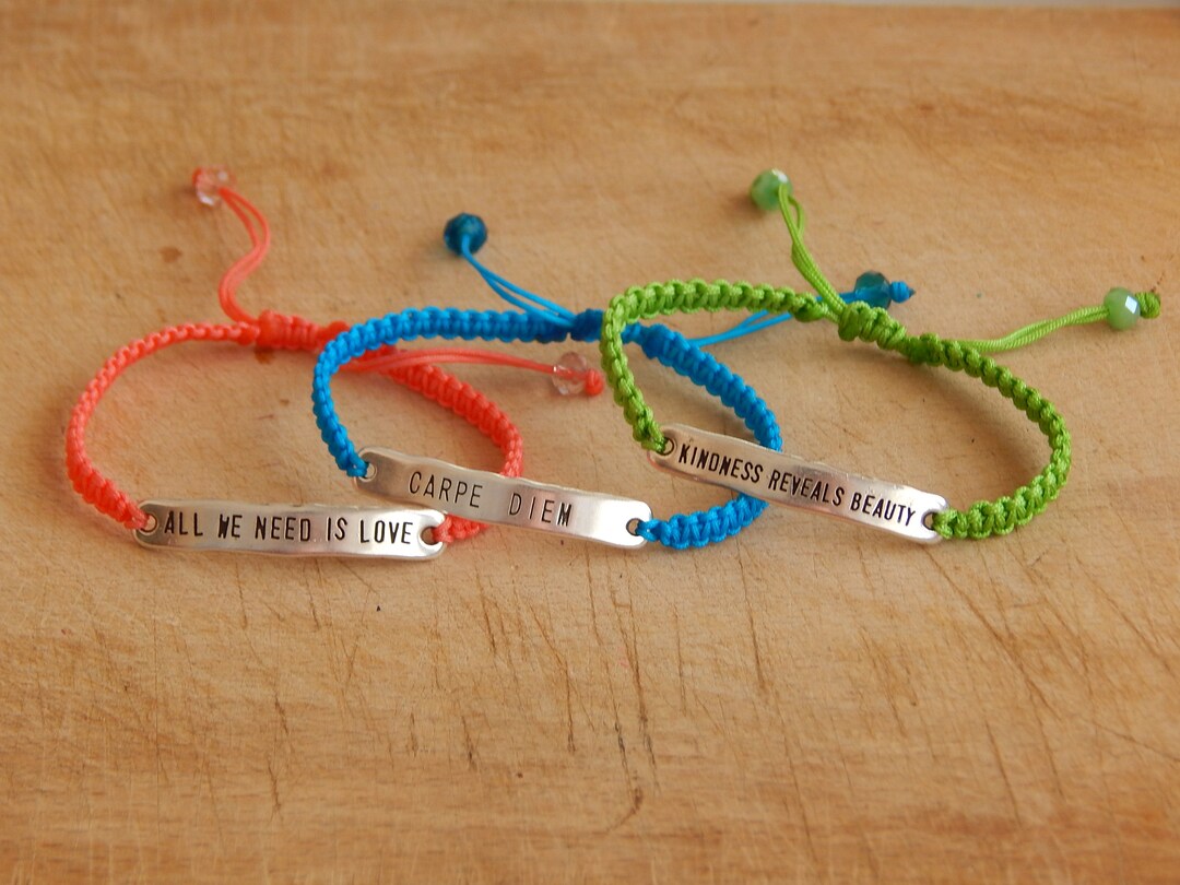 Inspirational Friendship Bracelet Motivation Bracelet One - Etsy