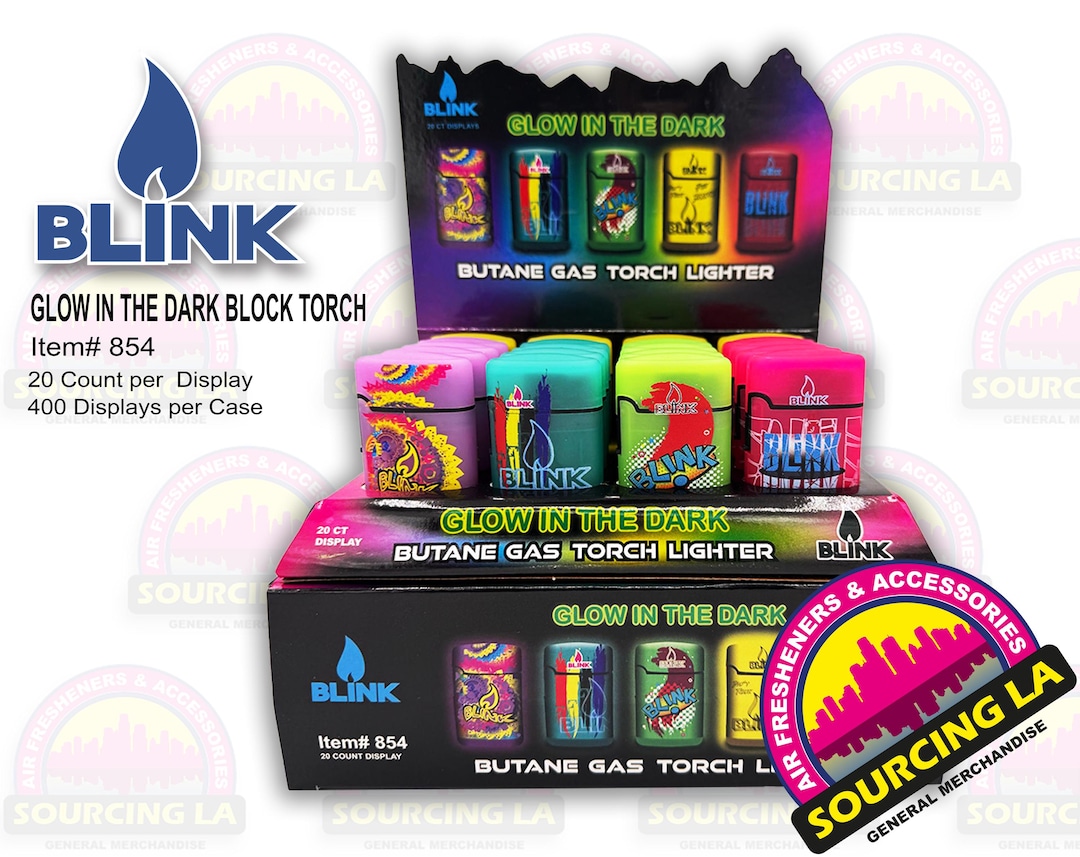 Blink Glow in the Dark Blocks | 20ct Butane Gas Torch Lighter - Etsy