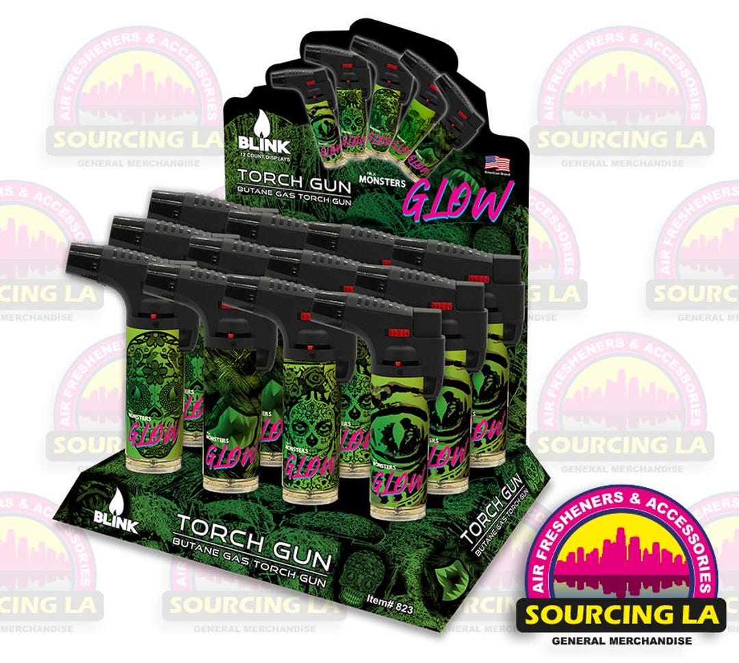 Blink Folk Monster Torch Lighters (glow in the Dark) - Refillable ...