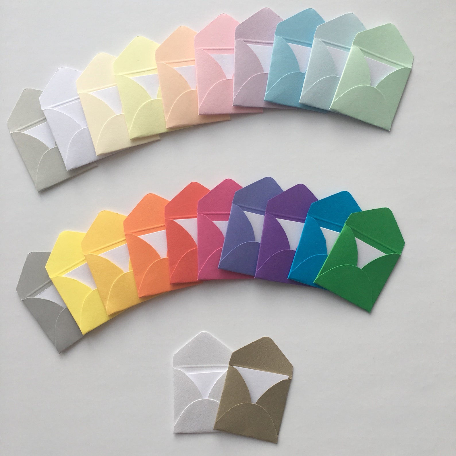 Tiny Envelopes Mini Love Notes Wedding Guest Book First Anniversary ...