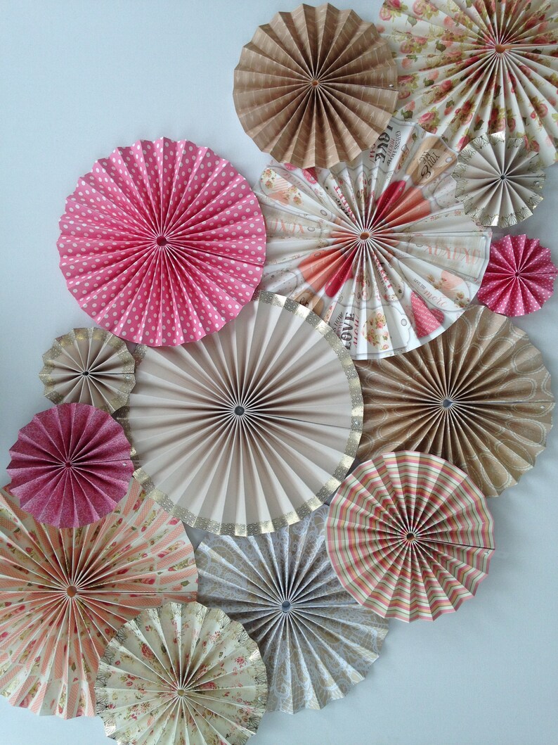 Custom Any Colours Paper Fan Pinwheel Backdrop Hanging - Etsy