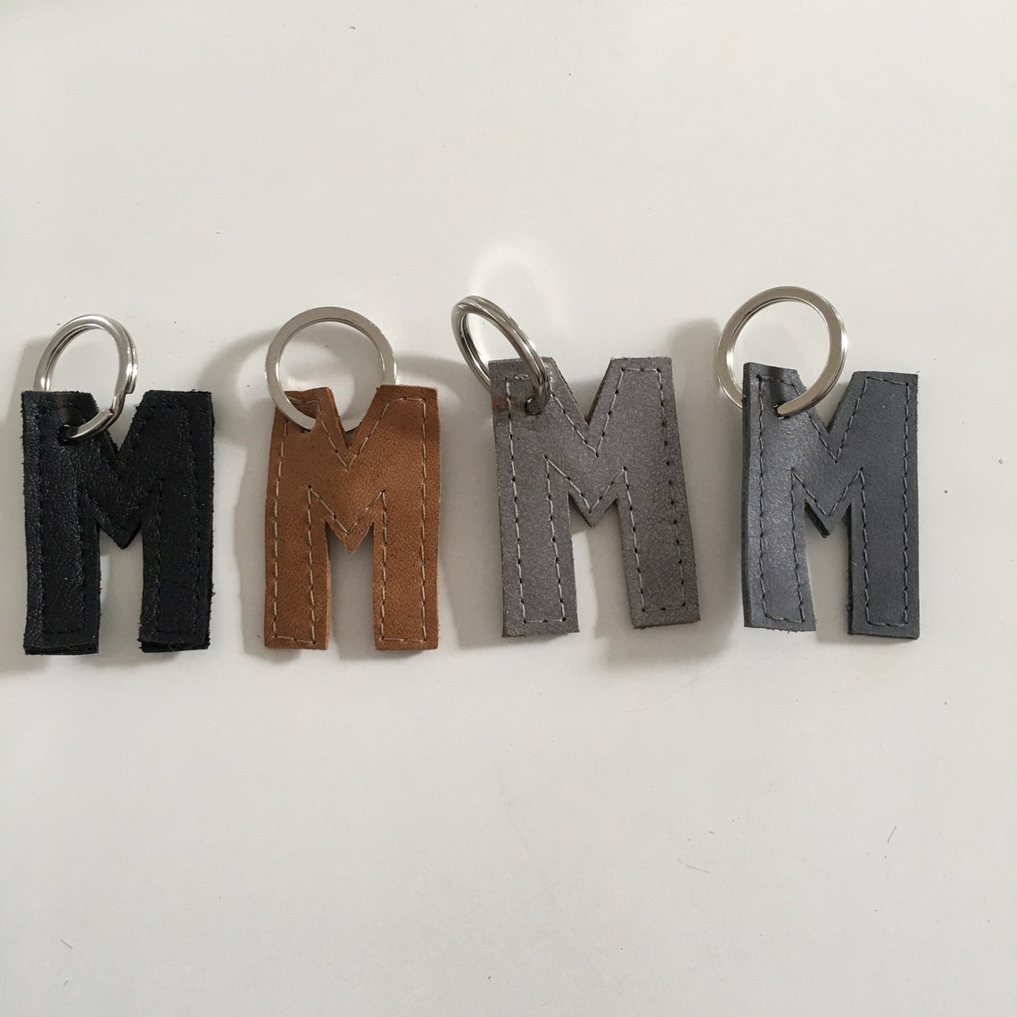 M Letter Key Chain | Etsy